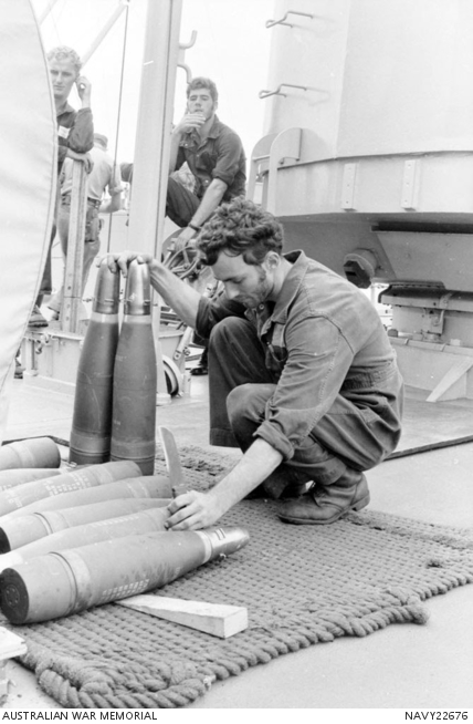 The RAN destroyer HMAS Brisbane (II) D41 is on its second deployment to ...