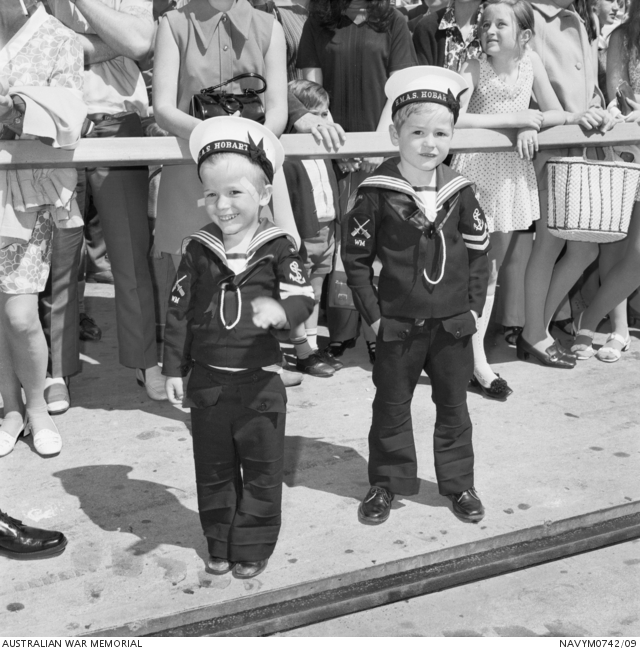 The RAN guided missile destroyer HMAS Hobart (II) has returned from its ...