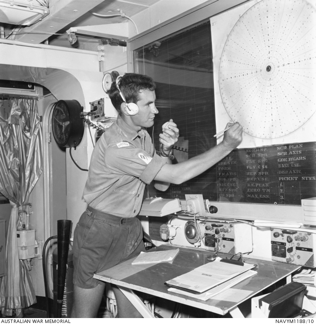 R94633 Tactical Operator (TO) Christopher Donald Gallagher plots a new ...