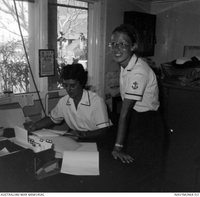 RAN Headquarters personnel during aftermath of Cyclone Tracy which ...