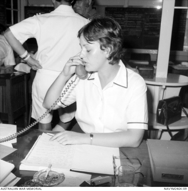 RAN Headquarters personnel during aftermath of Cyclone Tracy which ...