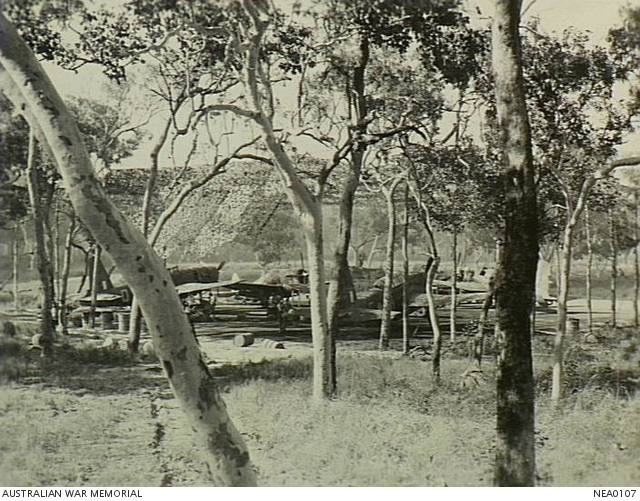 Probably Merauke, Dutch New Guinea or Strathpine, Qld. Three Vultee ...
