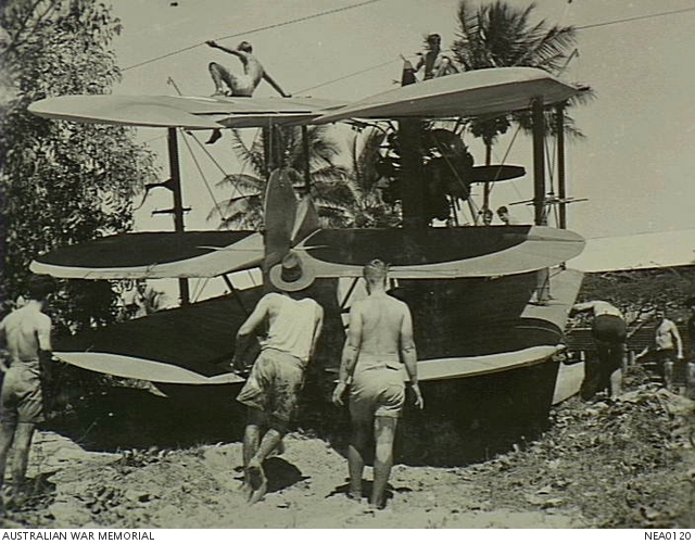Northern Australia. A Supermarine Walrus amphibian aircraft (formerly ...