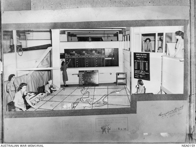 Northern Australia. 1943. WAAAF members at a plotting table in the ...