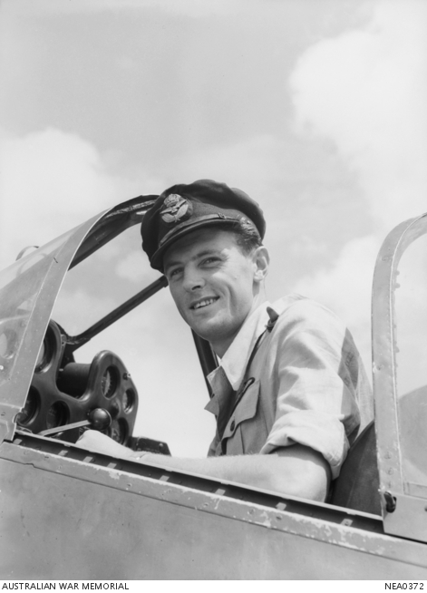 Mareeba, Qld. 1944-03-17. Informal portrait of 427868 Pilot Officer ...