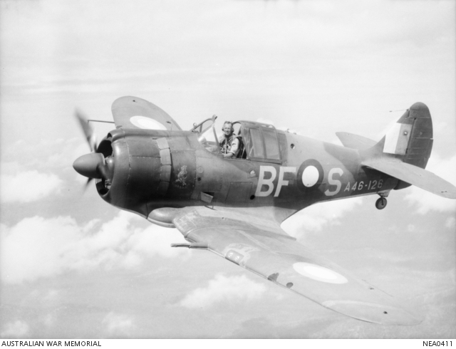 NEAR MAREEBA, QLD. 1944-03-15. GRACEFUL CURVES OF THE CAC BOOMERANG ...