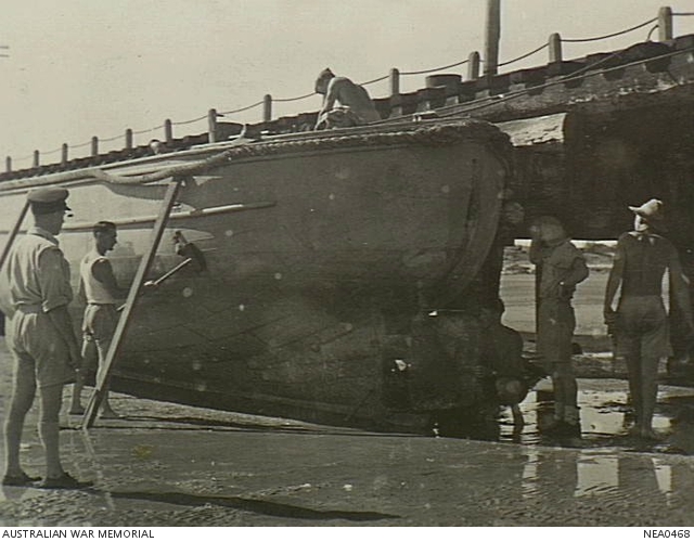 Bowen, Qld. 1944-05-09. At No. 1 Flying Boat Maintenance Unit a fuel ...