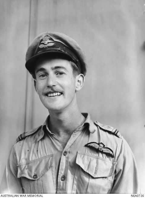Townsville, Qld. 1945-07-27. Portrait of 431631 Flying Officer Robert ...