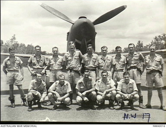 Livingstone, NT. 20 January 1943. Group portrait of pilots of A Flight ...