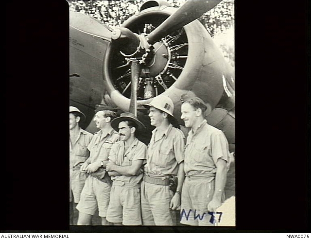 Hughes, NT. February 1943. Members of No. 13 (Hudson) Squadron RAAF ...