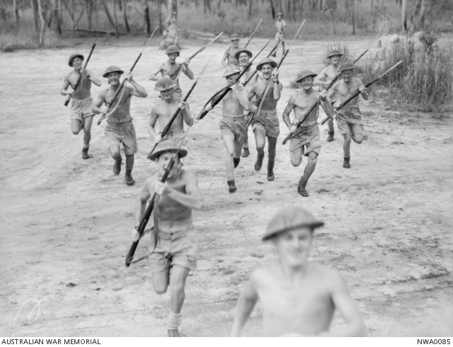 Near Darwin, NT. February 1943. Members of the RAAF Security Guards ...