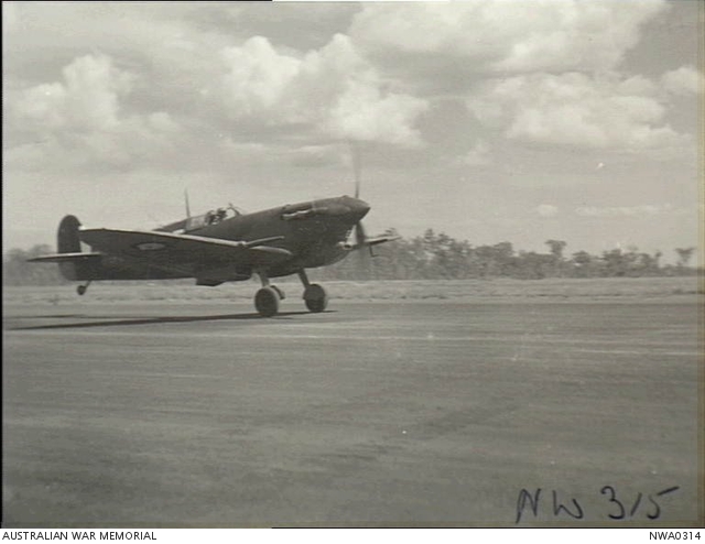 Winnelli, NT. 1943-05-10. A Supermarine Spitfire MKV aircraft of No. 54 ...
