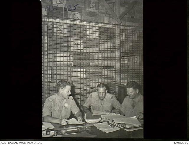 Darwin, NT. c. 1945. RAAF Officers in charge of Air Force Canteen ...