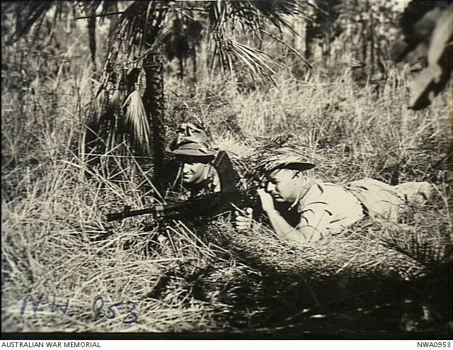 Darwin, NT. 1945-06-16. Members of No. 82 (HB) Wing RAAF training in ...