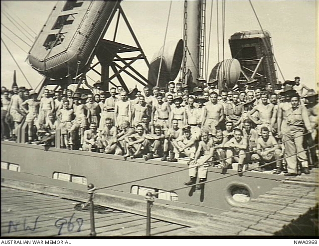 Darwin, NT. 1945-06-16. A large group of personnel from No. 82 (HB ...