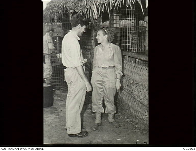 VIVIGANI, GOODENOUGH ISLAND, PAPUA. C. 1944-02-21. MISS BERT HENDRIE OF ...