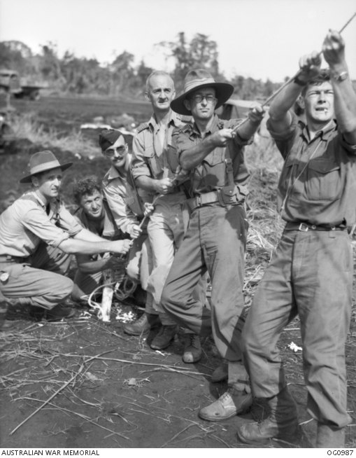 AITAPE, NORTH EAST NEW GUINEA. 1944-04-24. RAAF OFFICERS, GROUP CAPTAIN ...