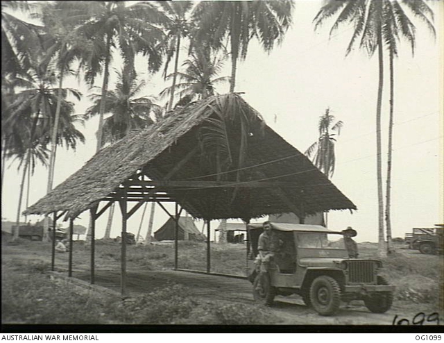 AITAPE, NORTH EAST NEW GUINEA. C. 1944-06. A RAAF JEEP PASSES OVER A ...