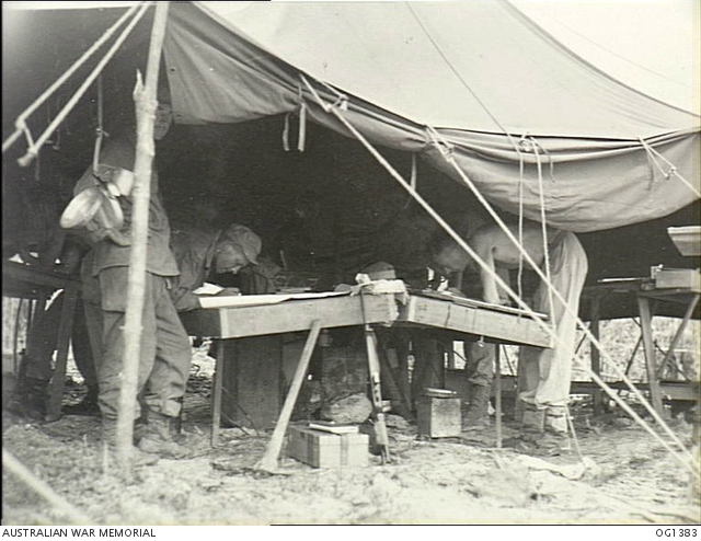 NOEMFOOR ISLAND, DUTCH NEW GUINEA. 1944-07-03. DRAFTSMEN OF NO. 13 ...