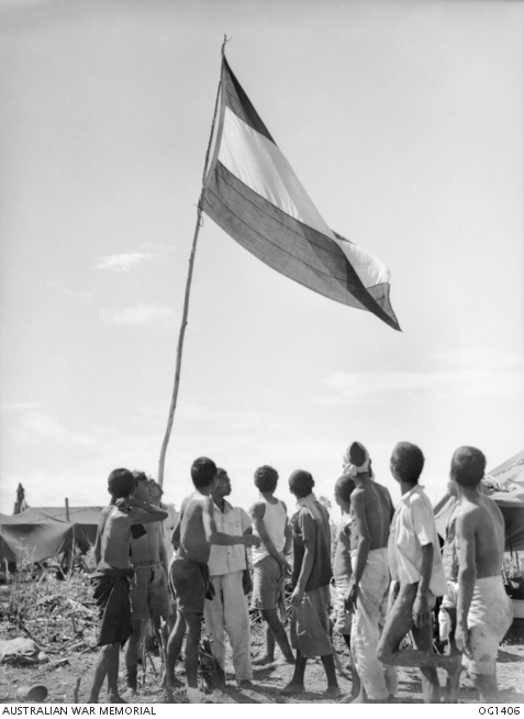 NOEMFOOR ISLAND, DUTCH NEW GUINEA. C. 1944-07. LOCAL JAVANESE NATIVES ...