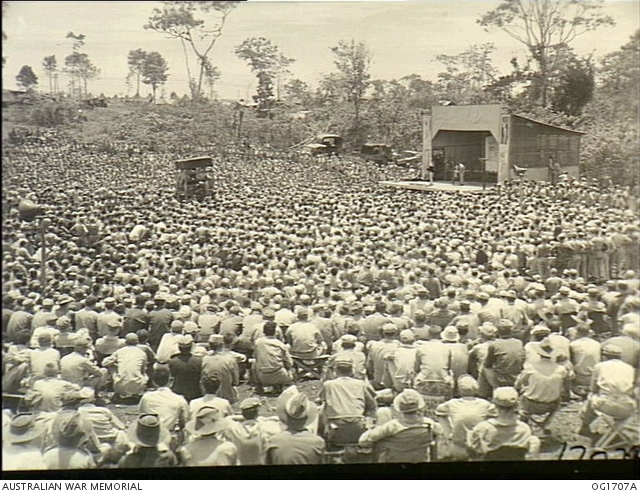 NOEMFOOR ISLAND, DUTCH NEW GUINEA. C. 1944-10. THE AUDIENCE AT THE ...