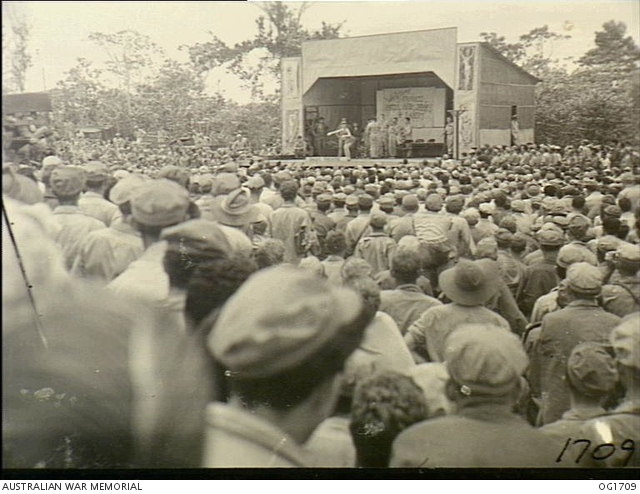 NOEMFOOR ISLAND, DUTCH NEW GUINEA. C. 1944-10. THE AUDIENCE AT THE ...