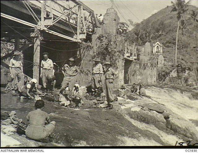 LEYTE ISLAND, PHILIPPINES. C. 1945-12-02. RAAF MEN OF NO. 3 AIRFIELD ...