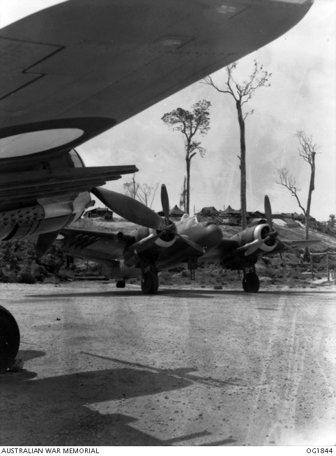 NOEMFOOR ISLAND, DUTCH NEW GUINEA. 1944-12-07. BEAUFIGHTER AIRCRAFT OF ...