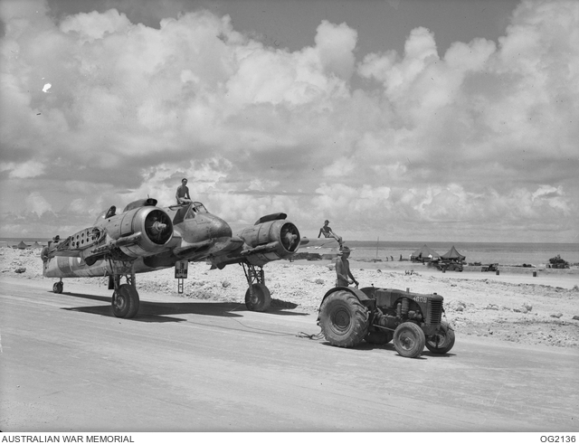 NOEMFOOR ISLAND, DUTCH NEW GUINEA. 1944-10-23. A BEAUFIGHTER AIRCRAFT ...