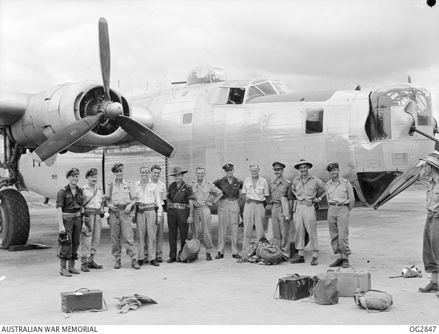 PALAWAN ISLAND, PHILIPPINES. 1945-06. GROUP PORTRAIT OF ONE OF THE RAAF ...