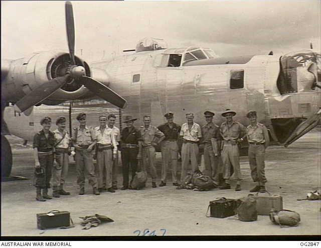 PALAWAN ISLAND, PHILIPPINES. 1945-06. GROUP PORTRAIT OF ONE OF THE RAAF ...