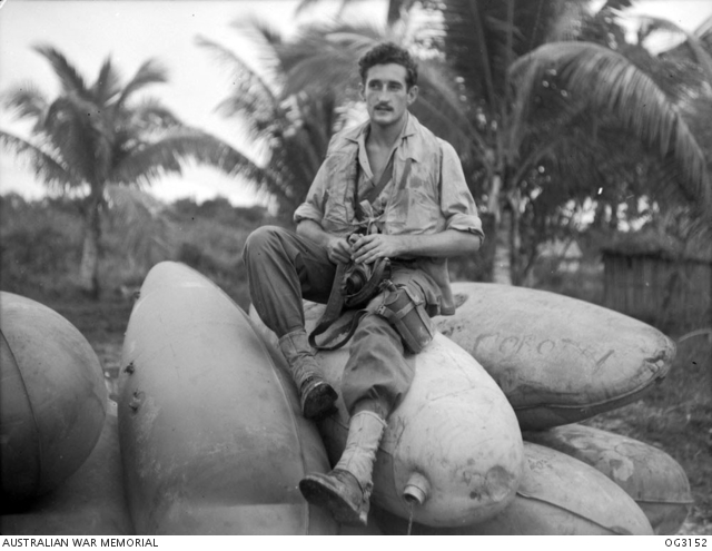 LABUAN, NORTH BORNEO. WARRANT OFFICER KEN BUTCHER, 20-YEAR-OLD RAAF ...