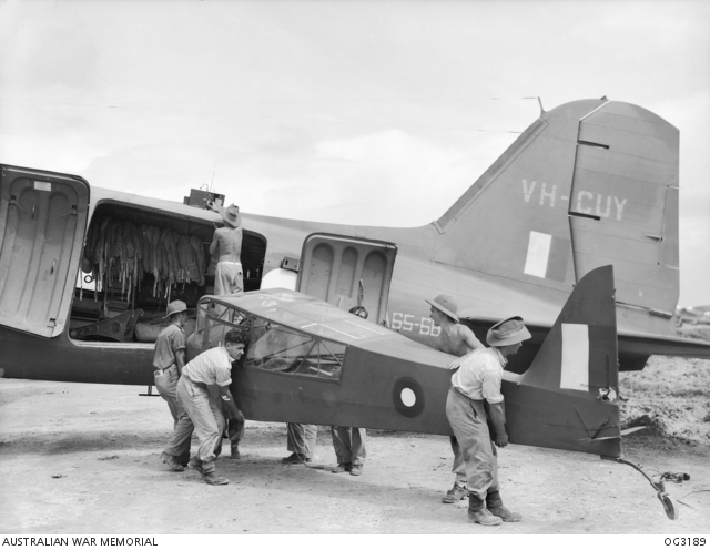 LABUAN, NORTH BORNEO. 1945-08-07. AN AUSTER AIRCRAFT OF NO. 16 AIR ...