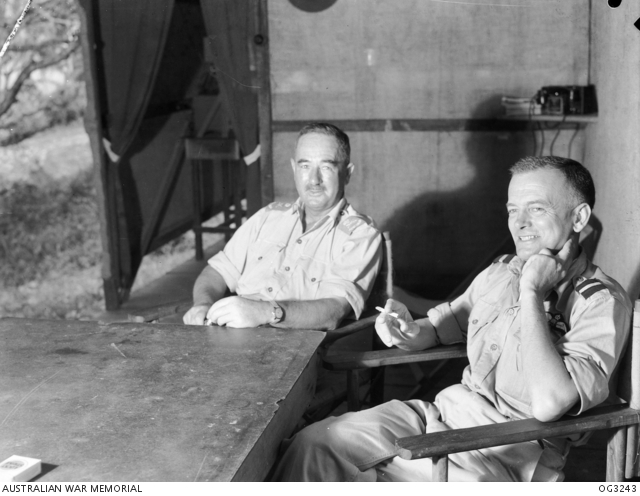 LABUAN, NORTH BORNEO. C. 1945-08. AIR COMMODORE F. R. W. SCHERGER DSO ...