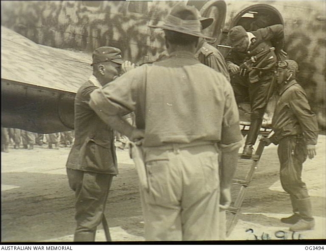 LABUAN ISLAND, NORTH BORNEO. 1945-09-10. MAJOR GENERAL KURODA, CHIEF OF ...