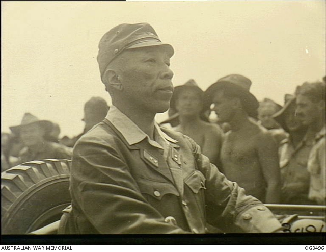 LABUAN ISLAND, NORTH BORNEO. 1945-09-10. SUPREME JAPANESE COMMANDER IN ...