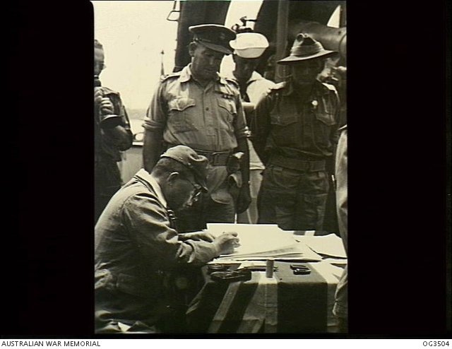 KUCHING, SARAWAK. 1945-09-11. MAJOR GENERAL YAMAMURA, COMMANDER OF THE ...