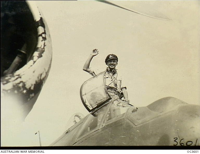 LABUAN, NORTH BORNEO. 1945-10-18. PILOT OF NO. 93 "GREEN GHOST ...
