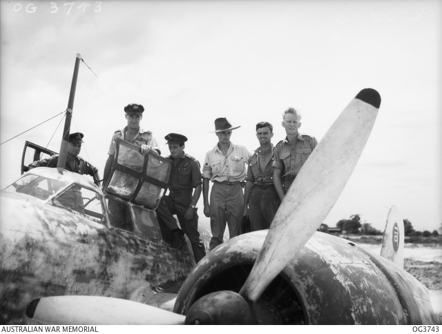 LABUAN, NORTH BORNEO. 1946-02-01. READY TO TAKE OFF FROM LABUAN ...