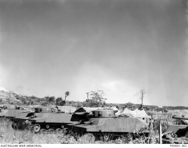 JAPANESE ARMY TYPE 2 'KA MI' AMPHIBIOUS LIGHT TANKS PARKED ON THE ...