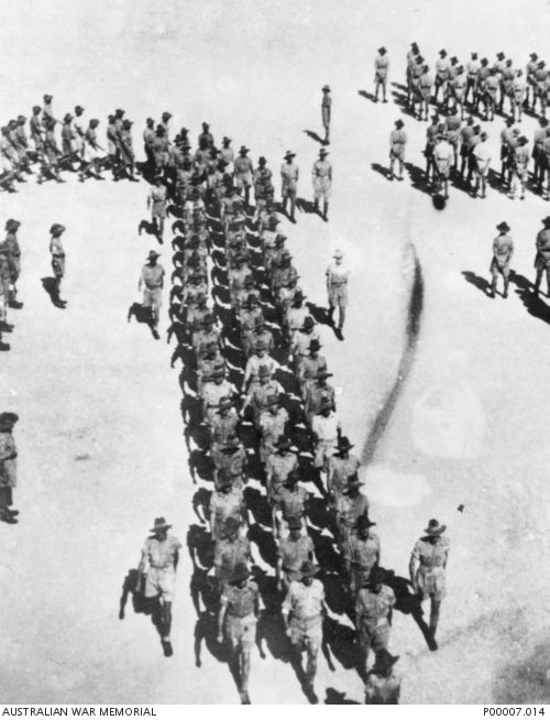 CHANGI, SINGAPORE 1943-01-26. CEREMONIAL PARADE HELD ON SELARANG ...