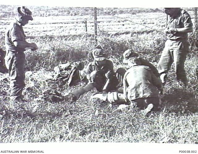 Soldiers, probably from the 5th Battalion, The Royal Australian ...
