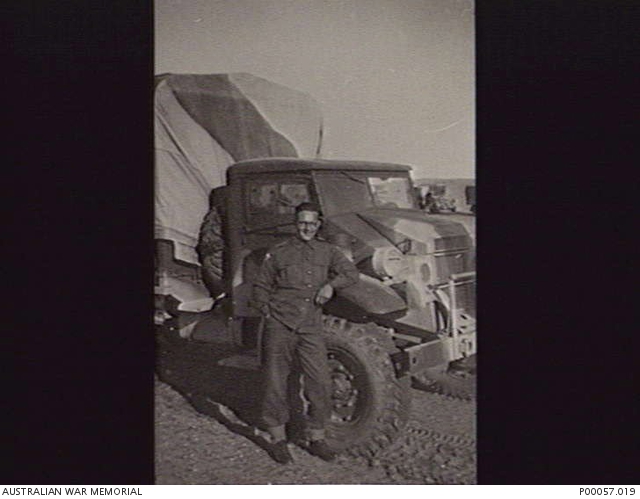 BEIT JIRJA, PALESTINE. ?1941. REG CHEERS, 2/104 AUSTRALIAN GENERAL ...