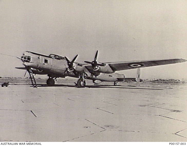 1946? LINCOLN BOMBER A73-46 ON AN AIRFIELD SOMEWHERE IN AUSTRALIA ...