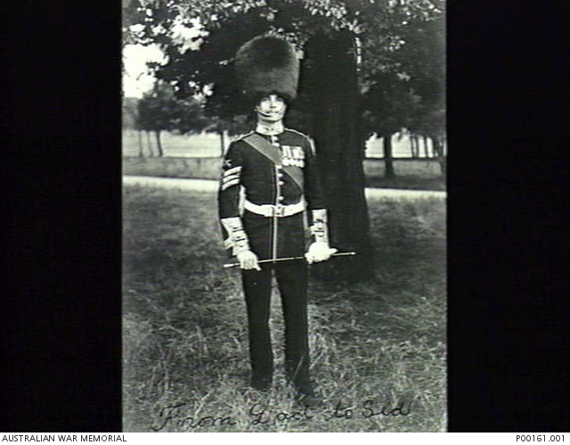 ENGLAND, C.1898. ALBERT COOKE-RUSSELL AS A COLOUR SERGEANT IN THE 1ST ...