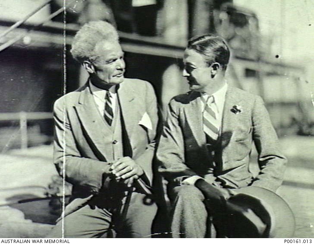 SYDNEY, NSW, 1934 (?) ALBERT COOKE-RUSSELL AND HIS SON THOMAS SIDNEY ...