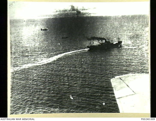 VITIAZ STRAITS, 1943-03-03. ALLIED AIRCRAFT ABOUT TO ATTACK JAPANESE ...