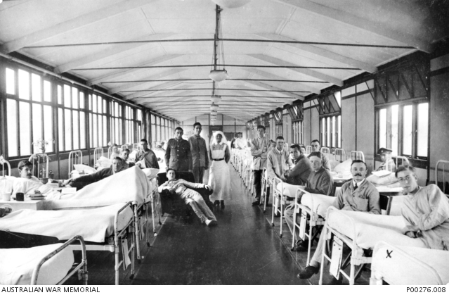 ORPINGTON, LONDON, ENGLAND. 5 JUNE 1917. INTERIOR OF WARD 9, ONTARIO ...