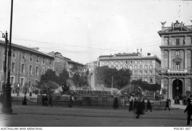 ROME, ITALY, LATE 1920-01. THE FIRST SINGLE ENGINED AEROPLANE FLIGHT ...
