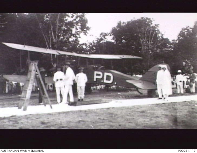 SINGAPORE, 1920-08. THE FIRST SINGLE ENGINED AEROPLANE FLIGHT FROM ...
